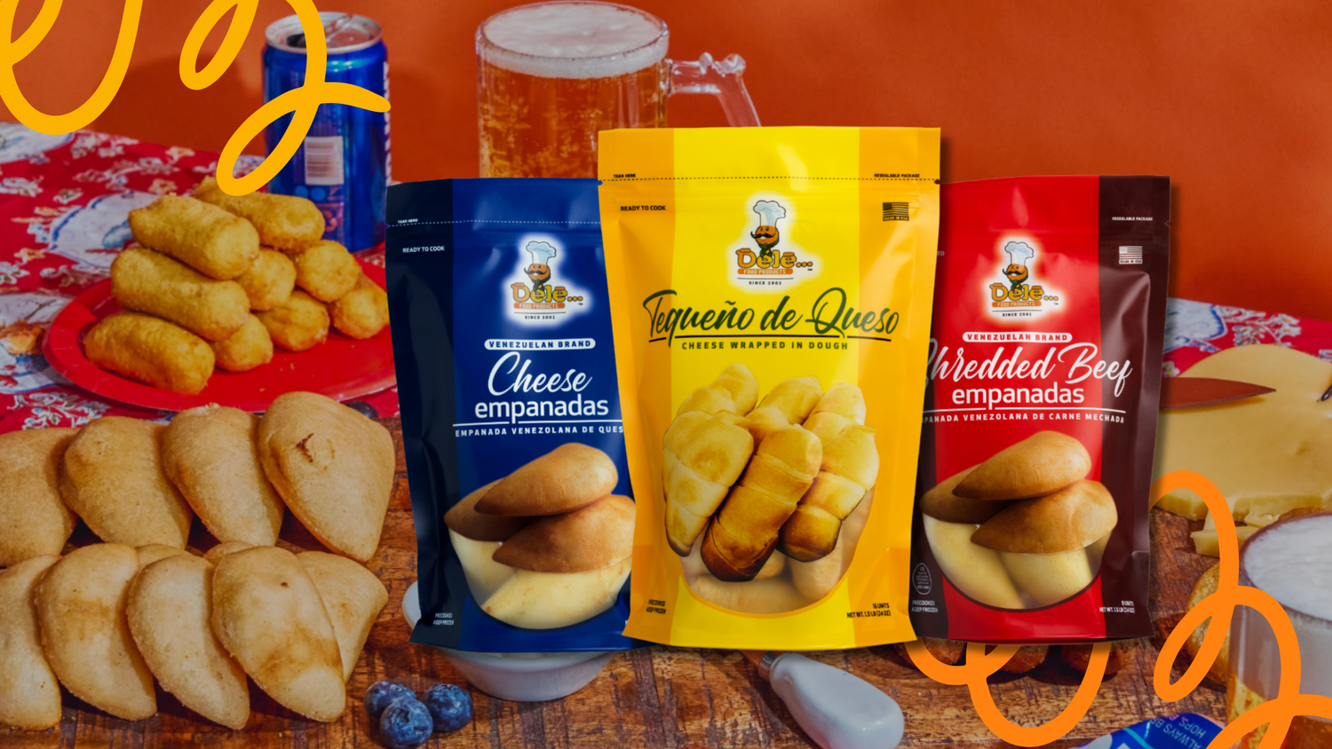 Dele Food • Arepas • Tequeños • Empanadas • Carne Mechada